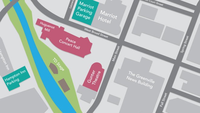 Directions & Parking | Peace Center - Official Site